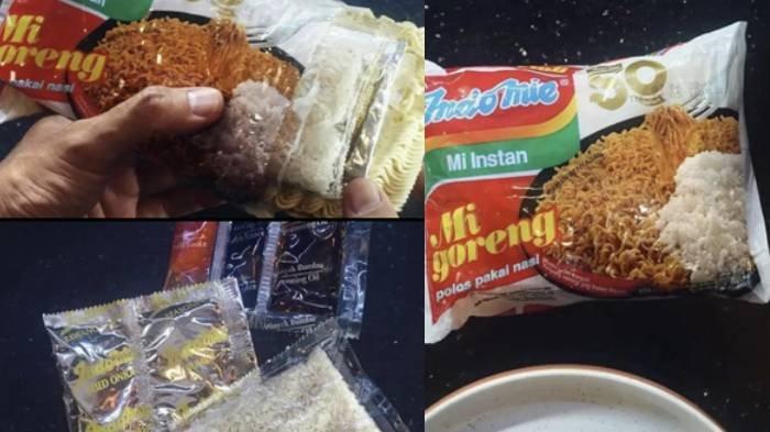 Penampakan Indomie Goreng Viral dengan Paket Nasi di Dalamnya, Ini Kata ...