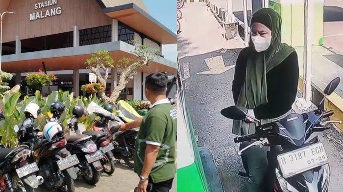 Terekam CCTV Aksi Wanita Curi Helm di Stasiun Malang, PT KAI Akan Ganti Kerugian Pelanggan ...