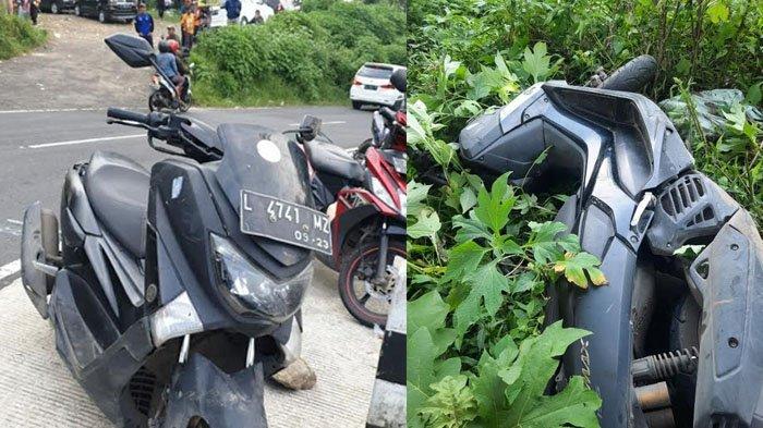Kecelakaan di Jalur Cangar-Pacet Mojokerto, Yamaha Nmax Melaju Kencang ...