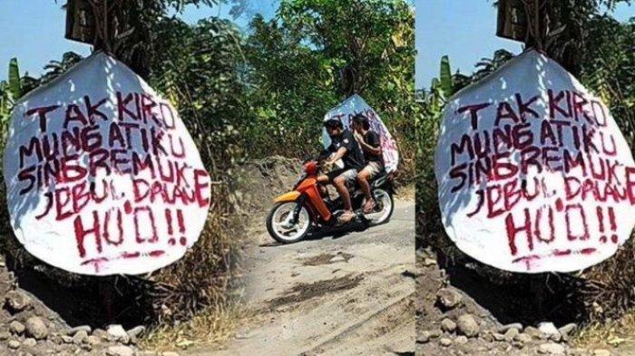 Muak Jalan Rusak, Warga Boyolali Pamer Spanduk ‘Kukira Cuma Hatiku yang ...