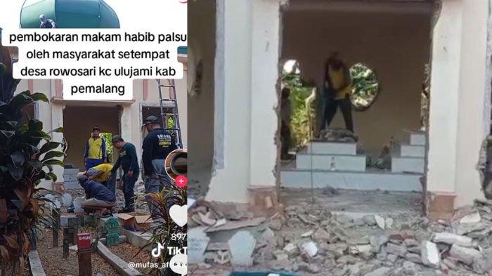 Viral Warga Bongkar Makam Megah Tokoh Agama yang Diduga Palsu, Sempat ... Viral Warga Bongkar Makam Megah Tokoh Agama yang Diduga Palsu, Sempat ...