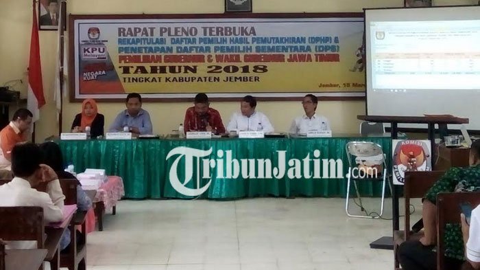 Dari 650 Nama Caleg di KPU Jember, Tiga Orang Mantan Napi - Tribunjatim.com