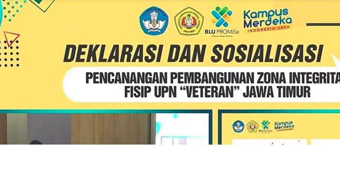 FISIP UPN Veteran Jawa Timur, Canangkan Zona Integritas - Tribunjatim.com