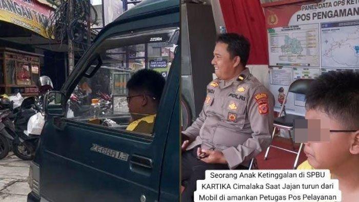 Tertinggal di SPBU saat Mudik, Bocah Laki-laki Nangis di Kantor Polisi, Keluarga Mengaku Tak ...