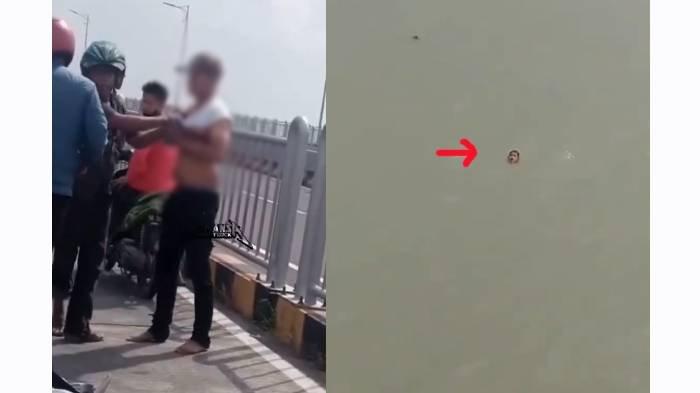 VIRAL Pria Diduga Maling Motor Lompat dari Jembatan Suramadu, Polisi Masih Selidiki, Nasib ...
