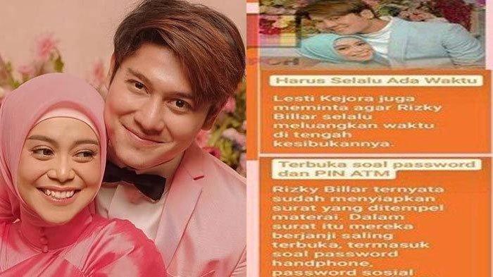 Ternyata Inilah Isi Perjanjian Pranikah Lesty Kejora dan Rizky Billar, Kembali Disorot, Ada 6 ...