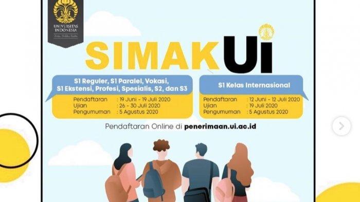 Jadwal SIMAK UI 2020 Online, Tes Seleksi Masuk Universitas Indonesia ...