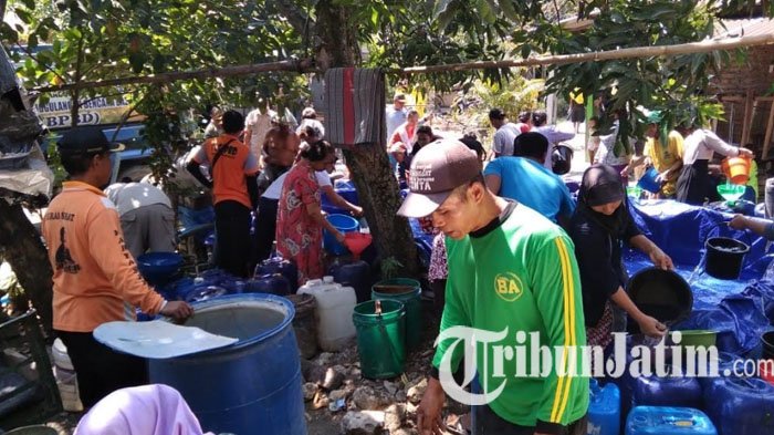 Kekeringan di Lamongan Meluas, 19 Desa di 9 Kecamatan Alami Krisis Air Bersih - Tribunjatim.com