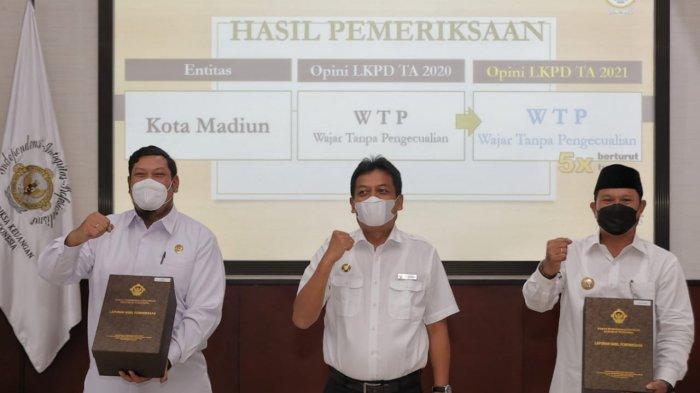 Kota Madiun Serahkan LKPD 2021 Tercepat Se-Indonesia, Raih WTP Pertama Nasional - Tribunjatim.com
