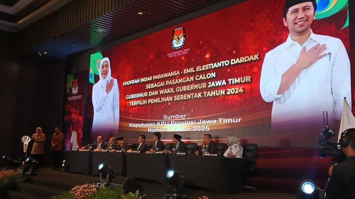 BREAKING NEWS: Resmi, Khofifah-Emil Ditetapkan KPU sebagai Paslon Terpilih di Pilgub Jatim 2024 ...