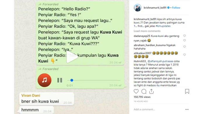 Lagu 'Kuwa Kuwi' Viral, Kompilasi Lucu yang Berawal dari Request ke 'Hello Radio', Ini Liriknya ...