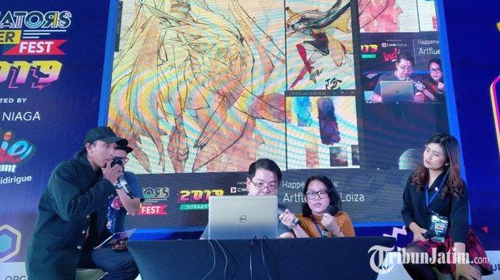 Creator Super Fest 2019 Surabaya, Ilustrator game Onmyoji Beber Tips ...