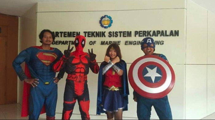 Mahasiswa Teknik Sistem Perkapalan ITS Dandan Ala Superhero Saat Ikut ...