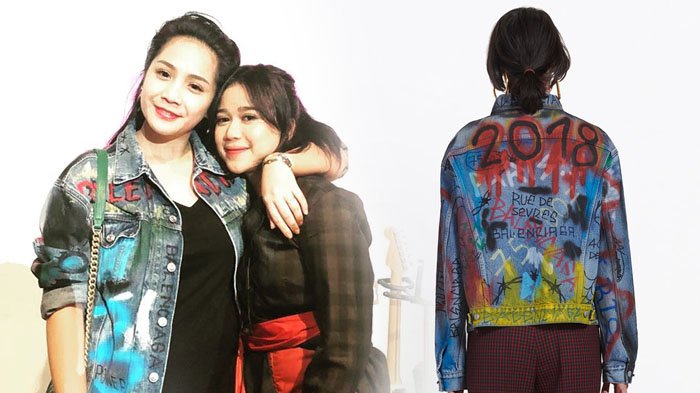 Nagita Slavina Pakai Jaket Penuh ‘Coretan’, Tak Disangka Milik Brand Ternama Seharga Rp 29,6 ...