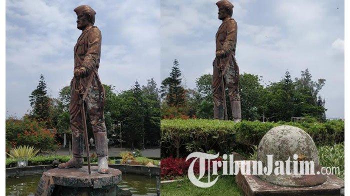 Hari Pahlawan, Patung Pahlawan Hamid Rusdi di Jalan Besar Ijen Malang ...