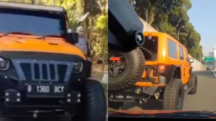 Pengemudi Rubicon Serempet Ayla di Jalan Tol Diduga Polisi, Kabur Ditantang Korban ke Polsek ...