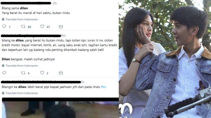 Virus Gombalan Dilan Jadi Viral, Plesetan Quotes 'Rindu Itu Berat' Ala ...