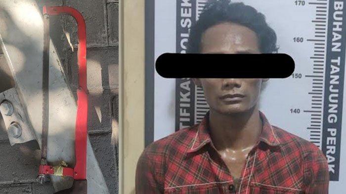 Tergiur Lihat Baut Lepas, Pria di Surabaya Nekat Curi Besi Pembatas Jalan Tol Waru-Perak ...