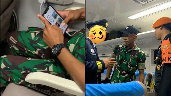 Ketahuan Foto Penumpang Wanita di Kereta Secara Diam-diam, Pria Berseragam TNI Panik: Cuma Iseng ...