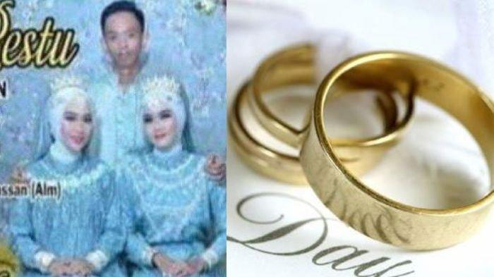 VIRAL Pria Nikah dengan 2 Wanita Sekaligus, Istri Pertama 1 Tahun Pacaran, Istri Kedua Kenal 1 ...