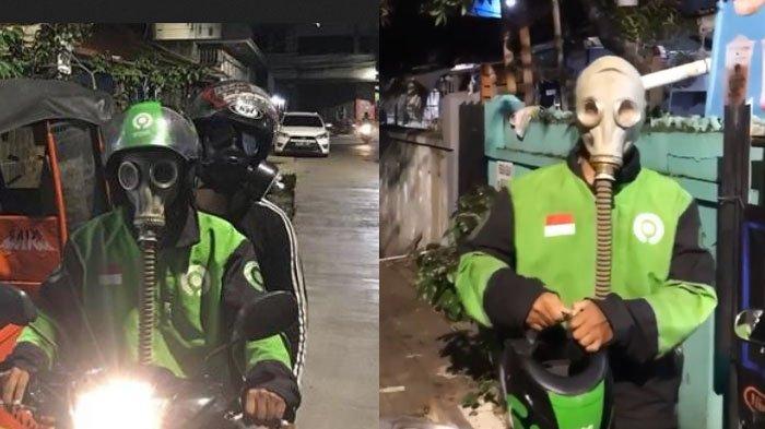 VIRAL Driver Ojol Pakai Masker Anti-Nuklir Cegah Virus Corona, Penumpang Beberkan Cerita di ...