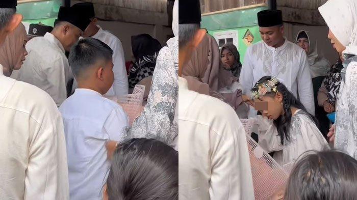 Tradisi Pertunangan Bocah Viral, Keluarga Laki-laki Datang Bawa Hantaran, Gelar Pesta Meriah ...
