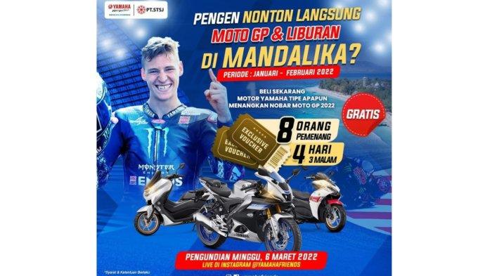 Tiket Gratis Nonton MotoGP di Mandalika Dibagi-bagikan oleh Yamaha, Cara Mendapatkannya Gampang ...