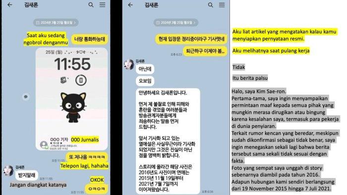 BOCORAN Percakapan Kim Sae Ron dan Sepupu: Aku Tidak Dapat Bayaran yang ...