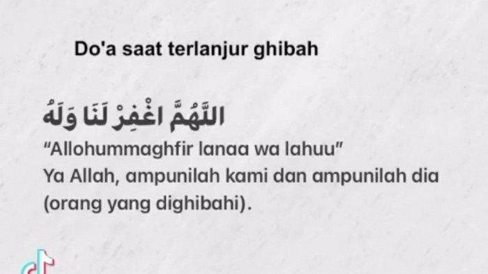 Doa Telanjur Ghibah - Tribunjogja.com