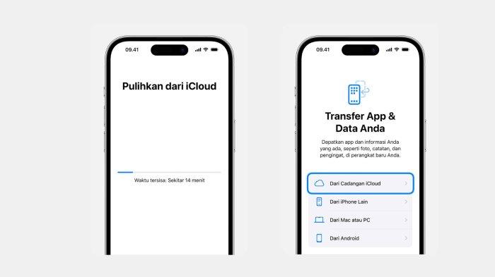 Cara Pindah Data iPhone Lama ke iPhone Baru dari Cadangan iCloud - Tribunjogja.com