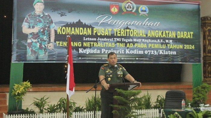 Danpusterad Kunjungi Kodim 0723/Klaten, Tekankan Netralitas TNI AD pada Pemilu 2024 ...