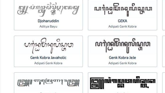 Download Font Nyk Ngayogyan Dukung Penulisan Aksara Jawa Secara Digital ...