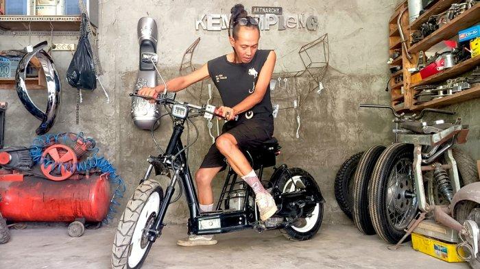 Honda Beat Miliknya Ringsek karena Kecelakaan, Bowo Ubah jadi Otoped ...