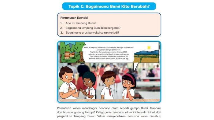 Materi IPAS Kelas 5 SD Topik C Kurikulum Merdeka: Pengertian Lempeng Bumi - Tribunjogja.com