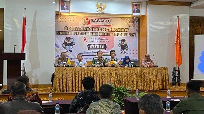 Jelang Masa Kampanye, Bawaslu Bantul Lakukan Sosialisasi Pengawasan Pilkada 2024 - Tribunjogja.com