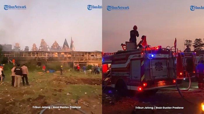 DETIK-DETIK Kebakaran Taman Bunga Celosia Semarang, Terdengar Suara ...