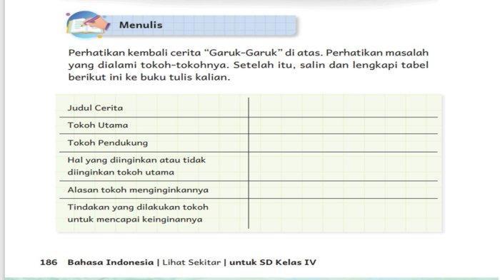 Penjabaran Jawaban Soal Bahasa Indonesia Kelas 4 SD BAB 8 Halaman 186 ...