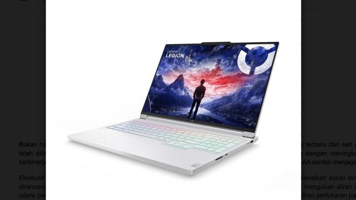 Lenovo Legion 7i, Laptop Gaming yang Dingin Berbasis AI - Tribunjogja.com