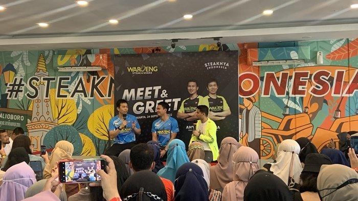 150 Badminton Lovers Serbu Waroeng Steak and Shake di Jalan Perumnas, Ketemu Langsung Hendra ...