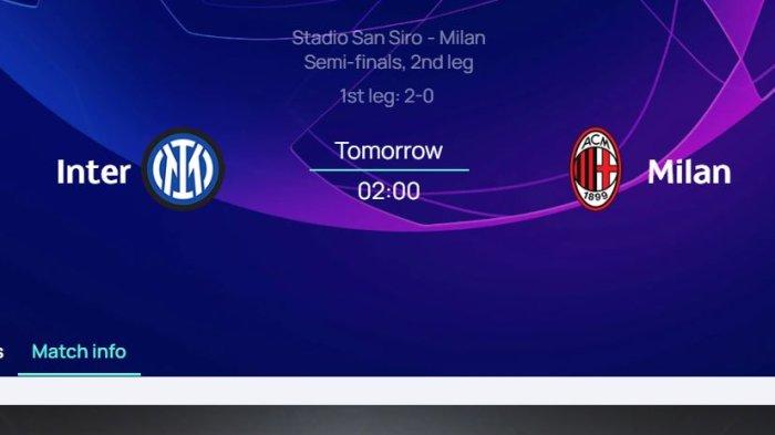 PREDIKSI Formasi Pemain Inter Milan Kontra AC Milan Liga Champions ...