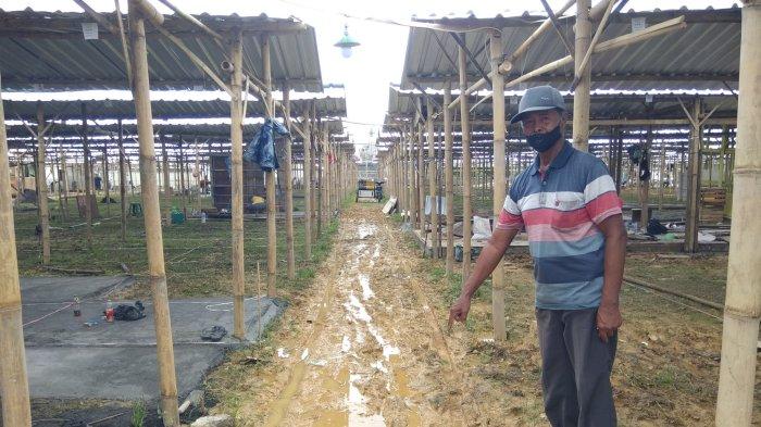 Kondisi Lahan Transit Pasar Godean di Sidokarto Masih Becek, Pedagang ...