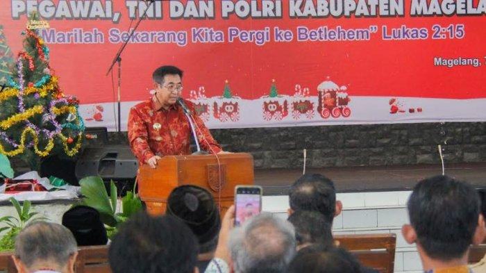 Perayaan Natal Bersama di Kabupaten Magelang, Pj Bupati: Momentum Refleksi - Tribunjogja.com