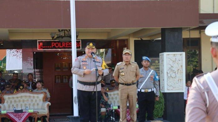 Persiapan Nataru, Polres Bantul Gelar Apel Pasukan Operasi Lilin Progo 2023 - Tribunjogja.com