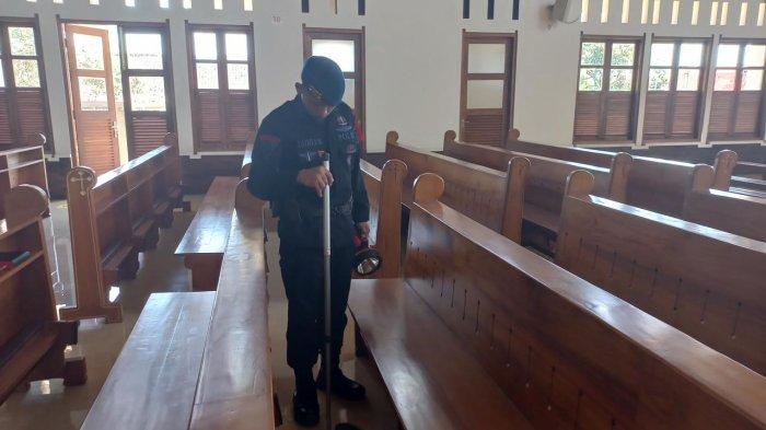 Personel Polda DIY Sterilisasi Sejumlah Gereja di Yogyakarta Jelang Natal 2023 - Tribunjogja.com