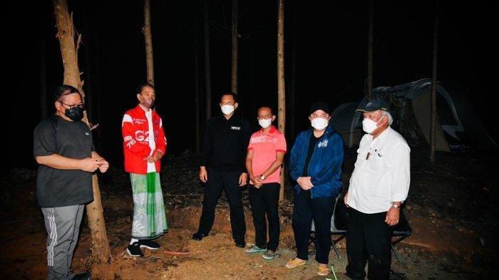 Presiden Jokowi Rasakan Udara Sejuk Saat Berkemah di Titik Nol IKN Nusantara - Tribunjogja.com