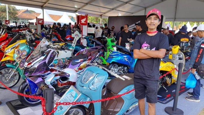 Puluhan Sepeda Motor Modifikasi Bertanding Ketat di Final Honda Modif ...