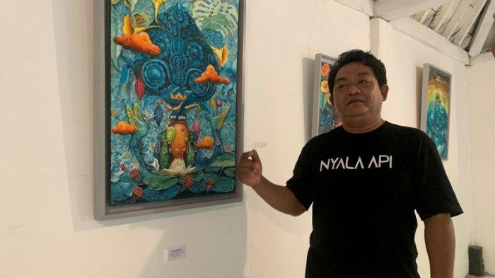 Relief Candi jadi Inspirasi Karya Lukisan Yoes Wibowo di Pameran ...