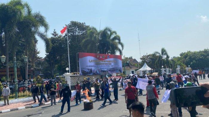 Polres Bantul Gelar Sispamkota untuk Tingkatkan Pengamanan Jelang Pemilu 2024 - Tribunjogja.com