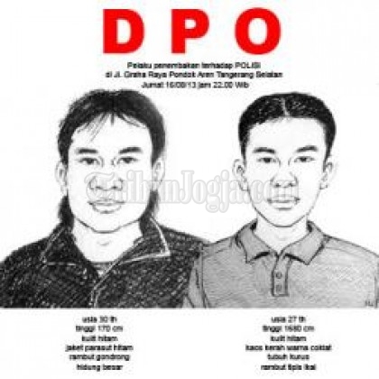 Ini Sketsa Wajah DPO Penembak Polisi - Tribunjogja.com