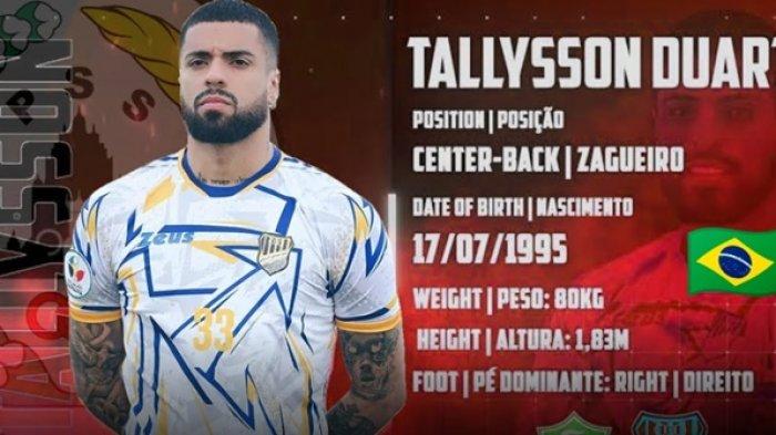 Profil dan Catatan Karier Tallysson Duarte yang Dirumorkan Jadi ...